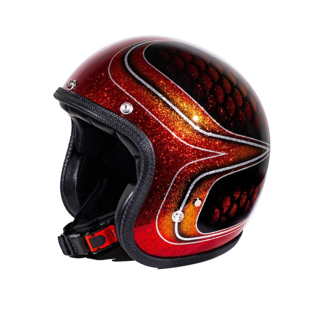 70's Helmets Red Fish Scales 2013 "Super Flake" - Rider District