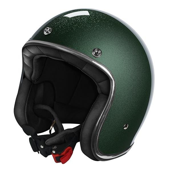 Open face Helmet Glitter Green STORMER - Rider District