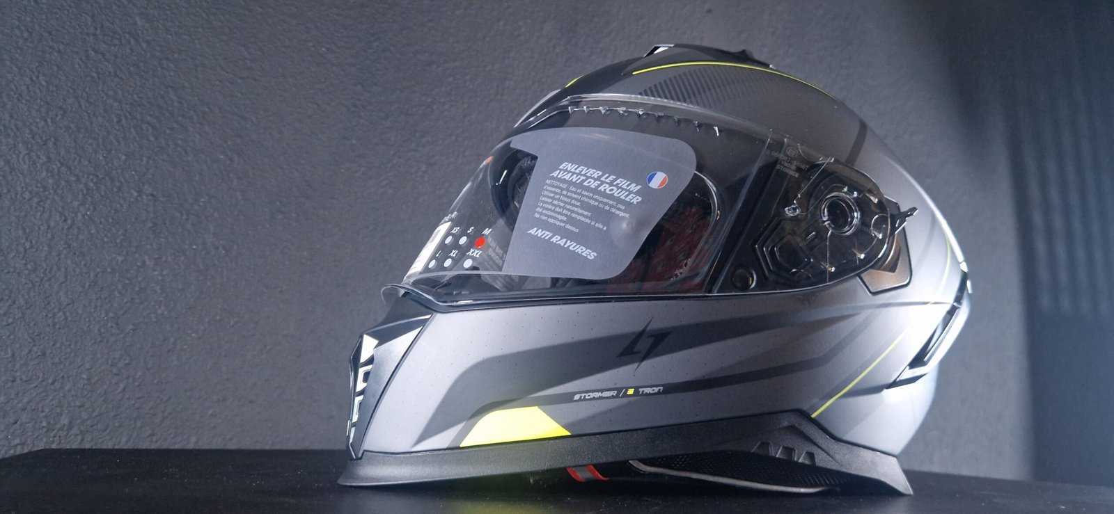 Stormer Tron Neon Yellow Blaster Full Face Helmet - Rider District