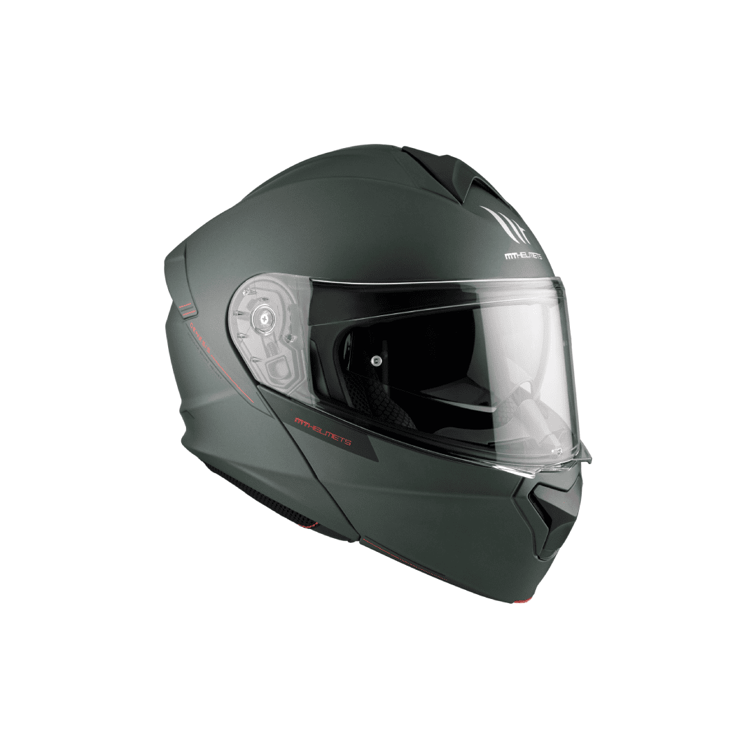 Genesis SV A6 Matt Green Modular Helmet - Rider District