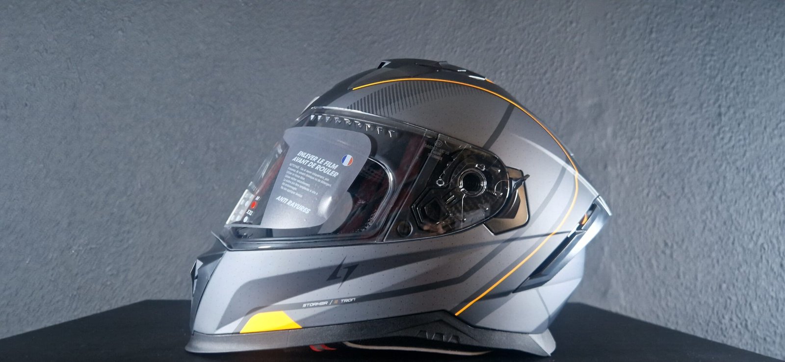 Stormer Neon Orange Tron Blaster Helmet - Rider District